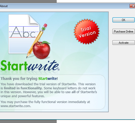 Computer Software Review: StartWrite 6.0 Handwriting Worksheet for ...